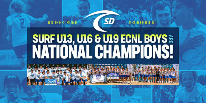 SAN DIEGO SURF ECNL BOYS WIN THREE ECNL NATIONAL CHAMPIONSHIPS! - San ...